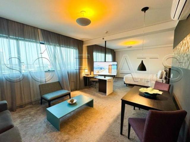 Flat para investimento em Alphaville, com fácil acesso a São Paulo