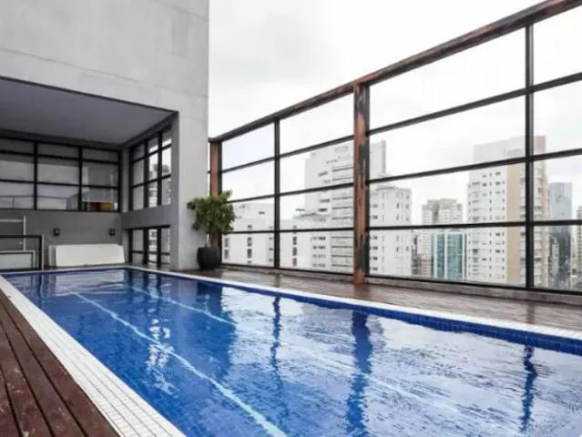 Flat para locação na Vila Nova Conceição Edifício Urbano Duplex Cód. LOE08365