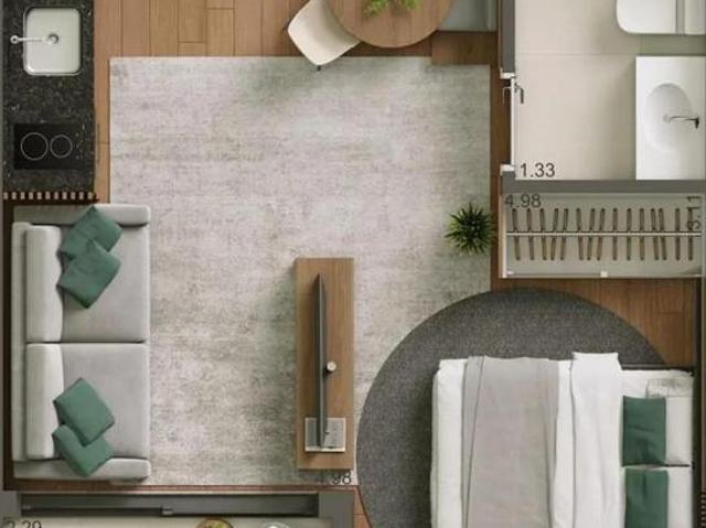 Flat para venda em Cambuí de 31.04m² com 1 Quarto e 1 Garagem