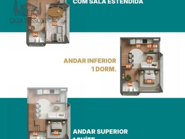 Flat para venda em Cambuí em Campinas São Paulo de 56.00m² com 2 Quartos, 1 Suíte e 1 Garagem