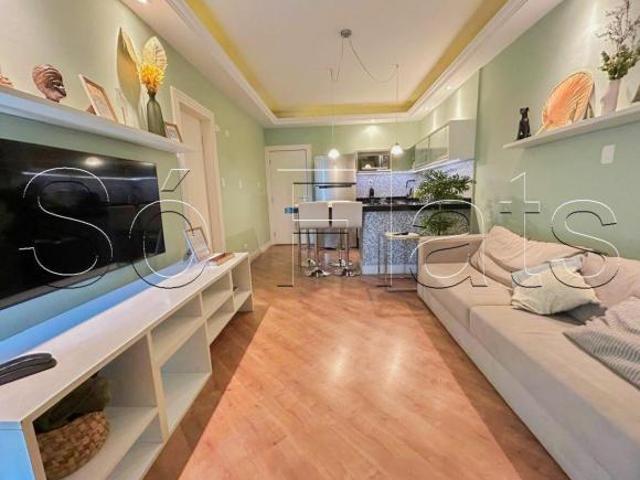Flat para venda em Alphaville de 55.00m² com 1 Quarto, 1 Suite e 1 Garagem