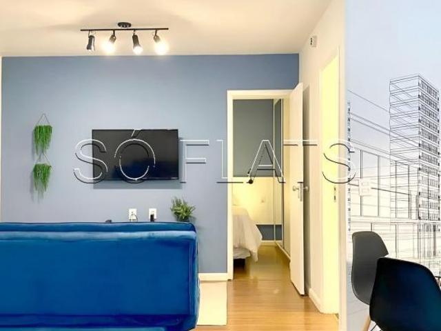 Flat para venda em Brooklin de 43.00m² com 1 Quarto, 1 Suite e 1 Garagem