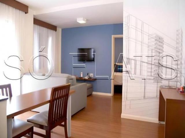 Flat para venda em Brooklin Novo de 43.00m² com 1 Quarto e 1 Garagem