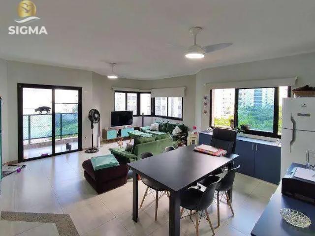 Flat para Venda em Guarujá/SP Pitangueiras 3 Quartos