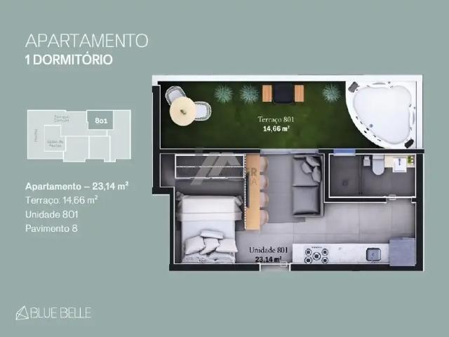 Flat para Venda em Florianópolis/SC Ingleses do Rio Vermelho 1 Quartos