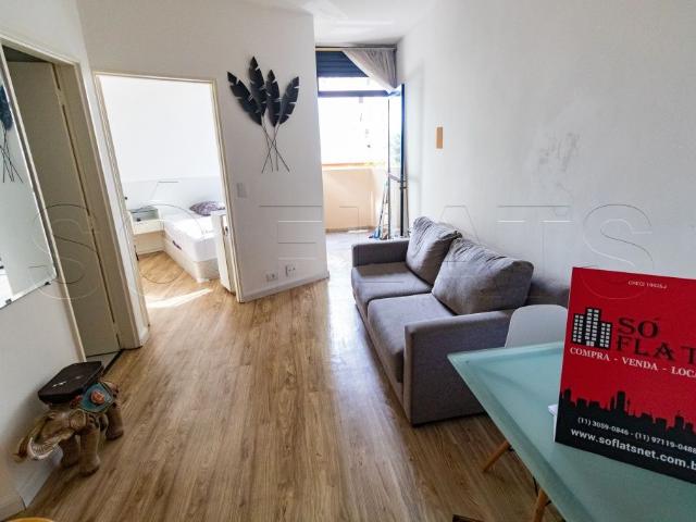 Flat para venda em Indianópolis em São Paulo São Paulo de 40.00m² com 1 Quarto, 1 Suíte e 1 Garagem
