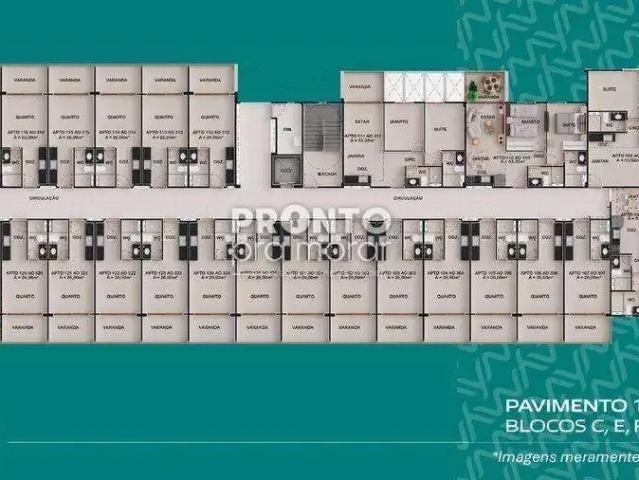 Flat para Venda em Ipojuca/PE Muro Alto 1 Quartos