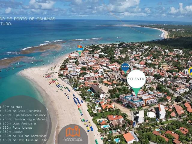 Flat para Venda em Ipojuca/PE Porto de Galinhas 1 Quartos