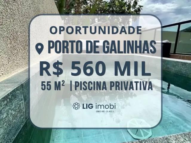 Flat para Venda em Ipojuca/PE Porto de Galinhas 1 Quartos