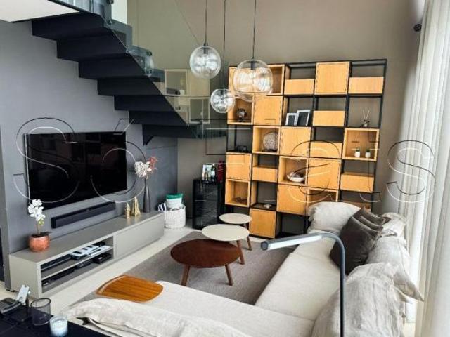Flat para venda em Itaim Bibi de 65.00m² com 1 Quarto, 1 Suite e 2 Garagens