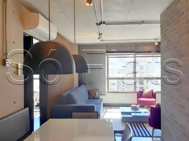 Flat para venda em Itaim Bibi de 71.00m² com 1 Quarto, 1 Suite e 2 Garagens