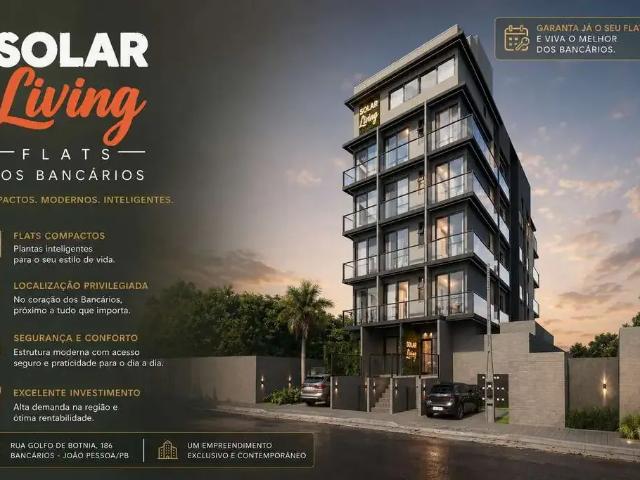 Flat para Venda em João Pessoa/PB Bancários 1 Quartos
