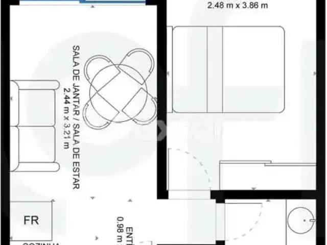 Flat para Venda em São Paulo/SP Vila Uberabinha 1 Quartos