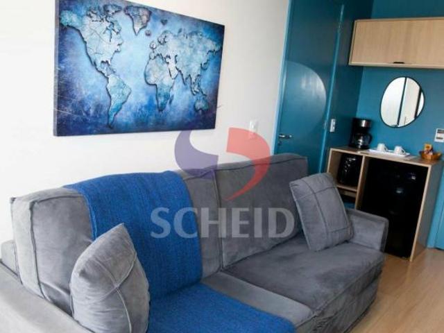 Flat para venda em Santo Amaro com 1 quarto, 34m²