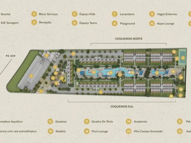 Flat para Venda em Tamandaré/PE Praia Dos Carneiros 1 Quartos