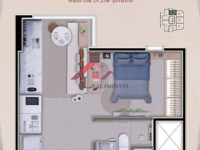 Flat para venda em Vila Mariana em São Paulo São Paulo de 29.25m² com 1 Quarto