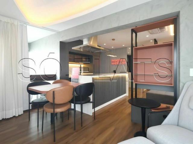 Flat para venda em Vila Olímpia em São Paulo São Paulo de 50.00m² com 1 Quarto, 1 Suíte e 2 Garagens