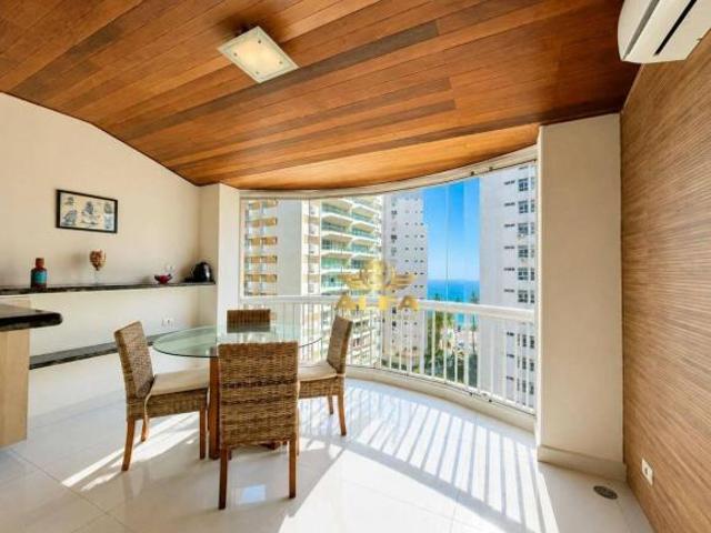 Flat reformado e mobiliado na Praia das Pitangueiras – Alfa Imóveis Guarujá