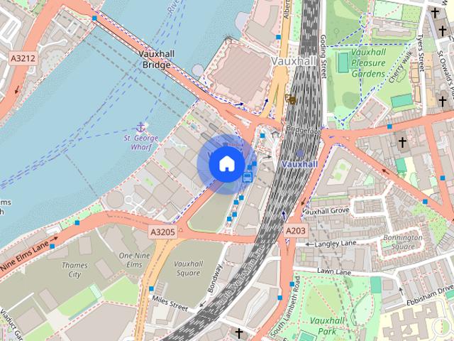 Flat, St. George Wharf, London
