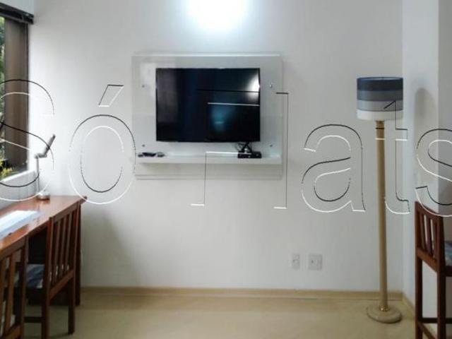 Flat Studio Mobiliado em Moema no QI Intelligent | 42m² | 1 Vaga | Lazer na Cobertura