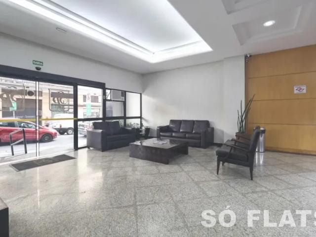 Flat São Paulo Suíte Service disponível para venda com 37m², 1 dormitório e 1 vaga de garagem