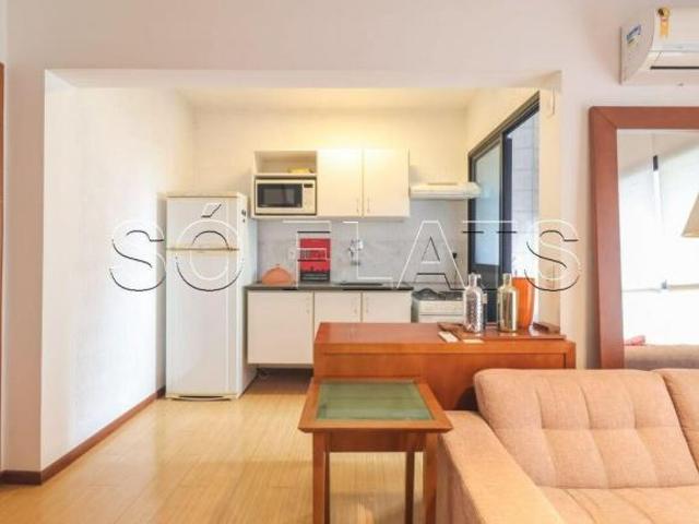 Flat totalmente mobialido disponível para venda com 42m², 01 dorm e 01 vaga
