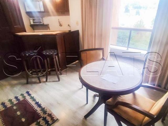 Flat Transamérica Higienópolis Classic disponível para venda com 39m², 1 dormitório e 1 vaga