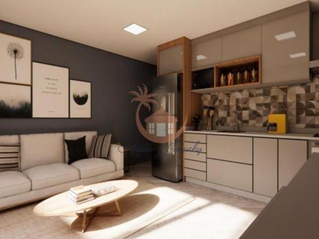 Flat 2 dormitórios a venda na praia de Juquehy