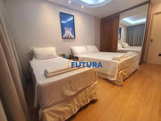 Flat 44 m² Ed Kubitschek Plaza 100% Mobiliado e reformado