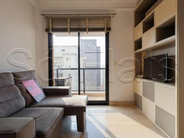Flat 49m² à venda em Moema | Varanda, 1 vaga e lazer no terraço