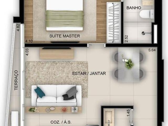 Flat/Apart Hotel para venda em Setor Bueno, Goiânia