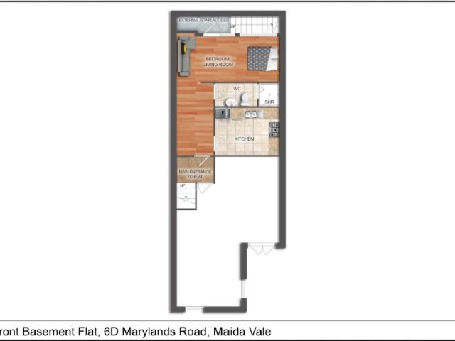 Front Basement Flat, 6D Marylands Road, London W9 2DZ