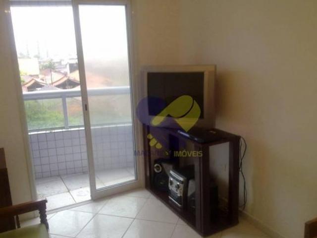 Frente Mar no Maracanã em Praia Grande | 1 Dormitório com Varanda Gourmet + Lazer Completo | 50m²