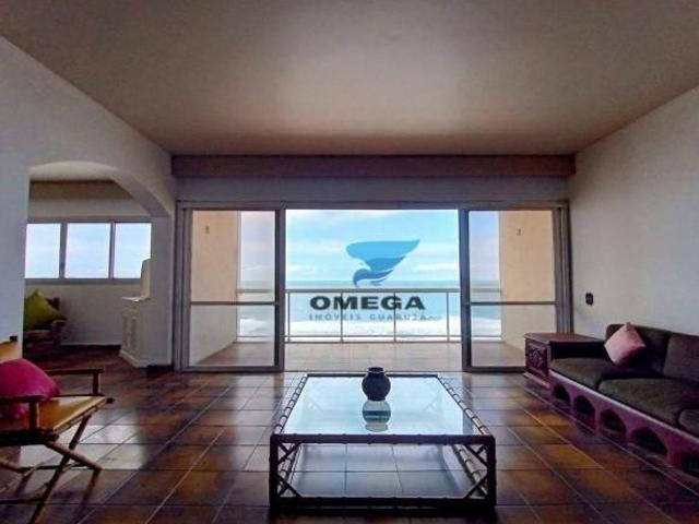 FRENTE MAR Apartamento com 4 dormitórios à venda na Praia das Pitangueiras