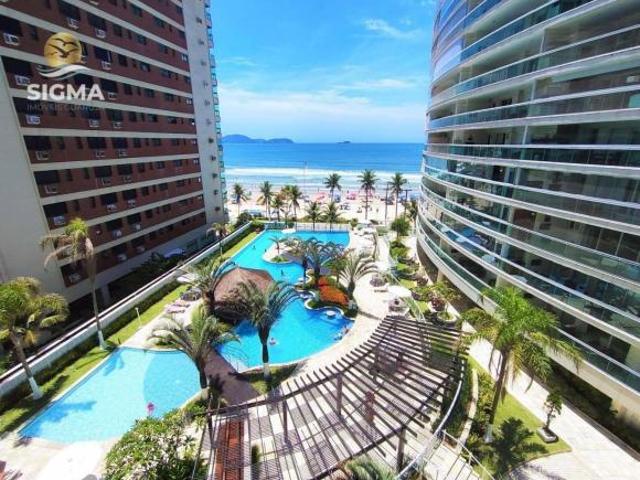Frente mar Apartamento com 2 dormitórios Condomínio com lazer completo 2 vagas Jardim Astúri