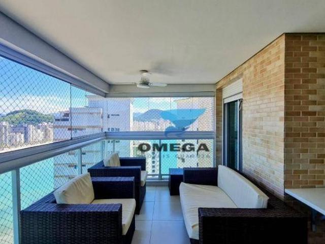 FRENTE MAR Apartamento com 3 dormitórios à venda na praia das Astúrias Guarujá/SP