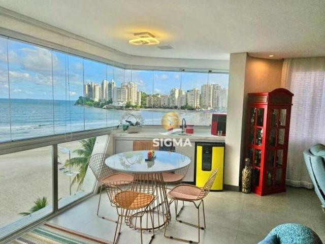 FRENTE MAR Apartamento com 3 Suítes à venda, 156 m² por R$ 1.910.000 Jardim Astúrias Guarujá/S