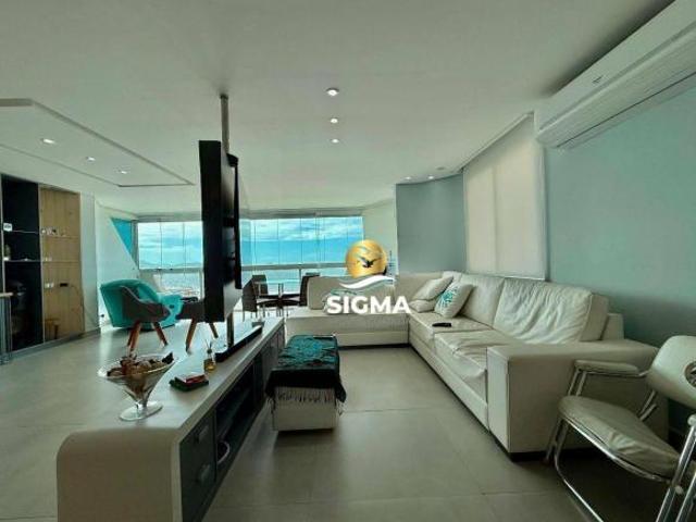 FRENTE MAR Apartamento com 3 suítes à venda, 156 m² por R$ 2.400.000 Jardim Astúrias Guarujá/S
