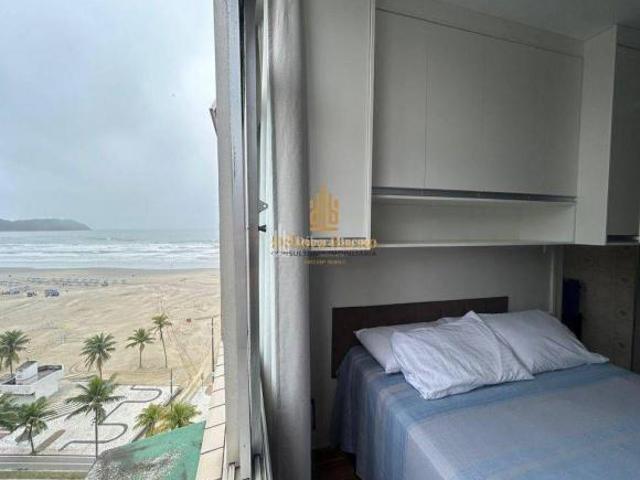 Frente Mar, Kitão Vista Mar 1 vaga de Gar. Mobiliada Chuurasqueira, Guilhermina