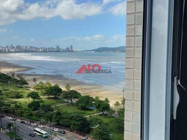 Frente total para o mar! Apto de esquina com varanda