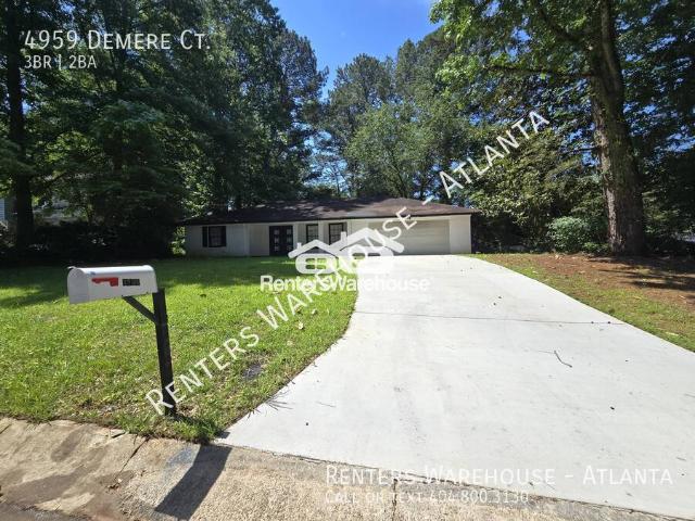 Freshly Updated Ranch Living in a Prime Stone Mountain Location!