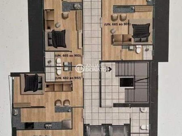 Funcionários Apartamento 1 quarto à venda na Anuar Donato