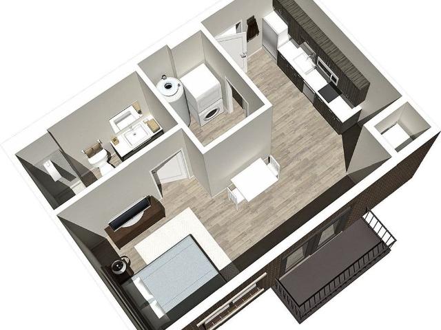 Fulton Square 2 Bedroom Apartment for Rent at 1 Carlton Ave Se, Grand Rapids, MI 49506 Eastown