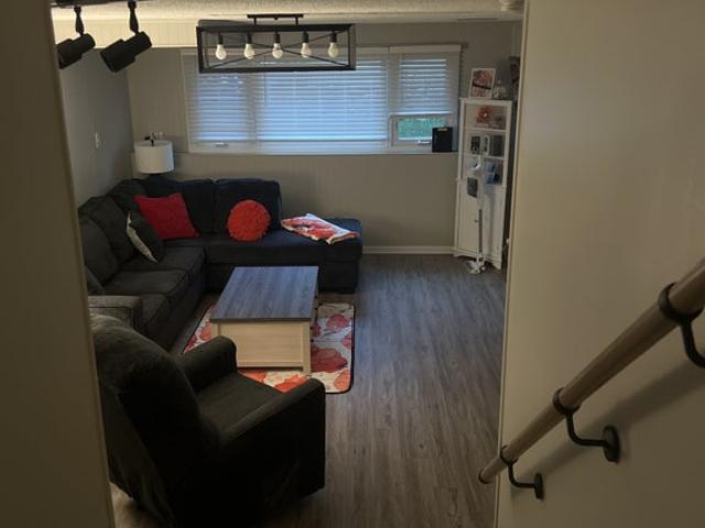 Full basement with private bathroom