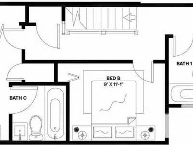 Full bedroom in 3 bed/2.5 bath home in Trinidad #1567 A 1160.