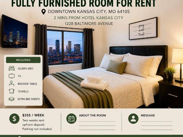 FULLY FURNISHED BEDROOM