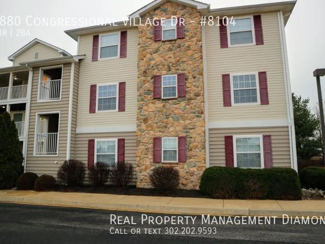 FULLY FURNISHED! Warm & Spacious 3 bedroom, 2 bath condo on the 1st floor in Congressional Village, Middletown. $2,395/month