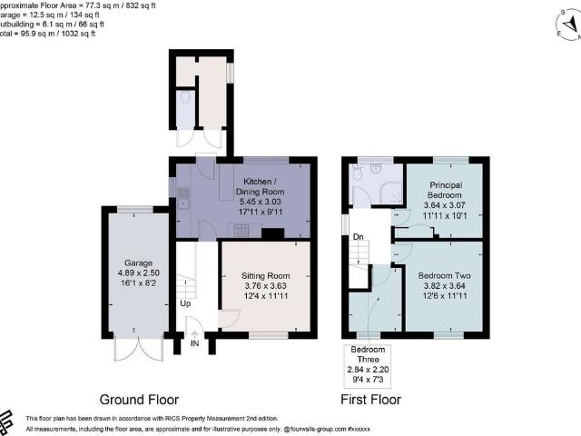 Fully refurbished, village location, semi detached house offering two double and one single bedrooms, bathroom, kitchen/dining room, sitting room, ground floor