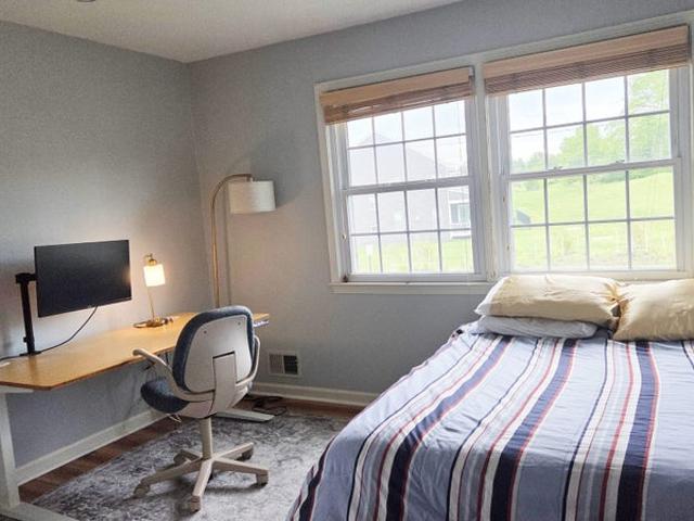 Furnished Bedroom with Awesome Desk near Downtown