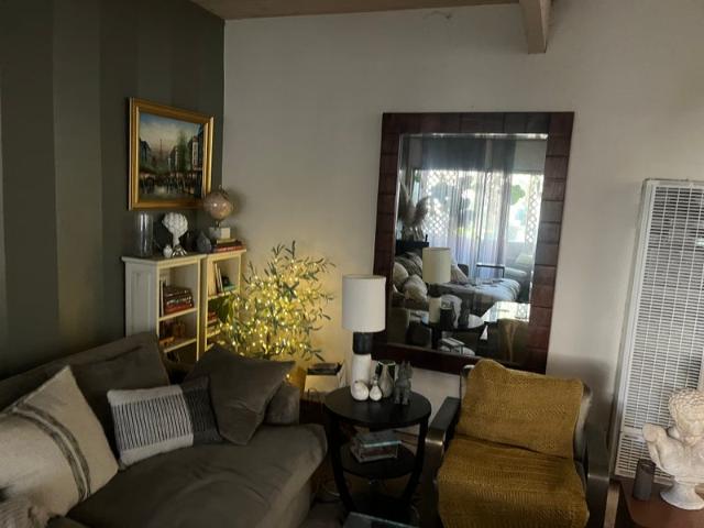Furnished bedroom with private bathroom